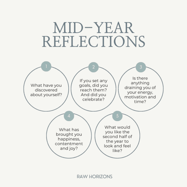 Mid-Year Reflection for Personal Growth & Wellbeing - Raw Horizons